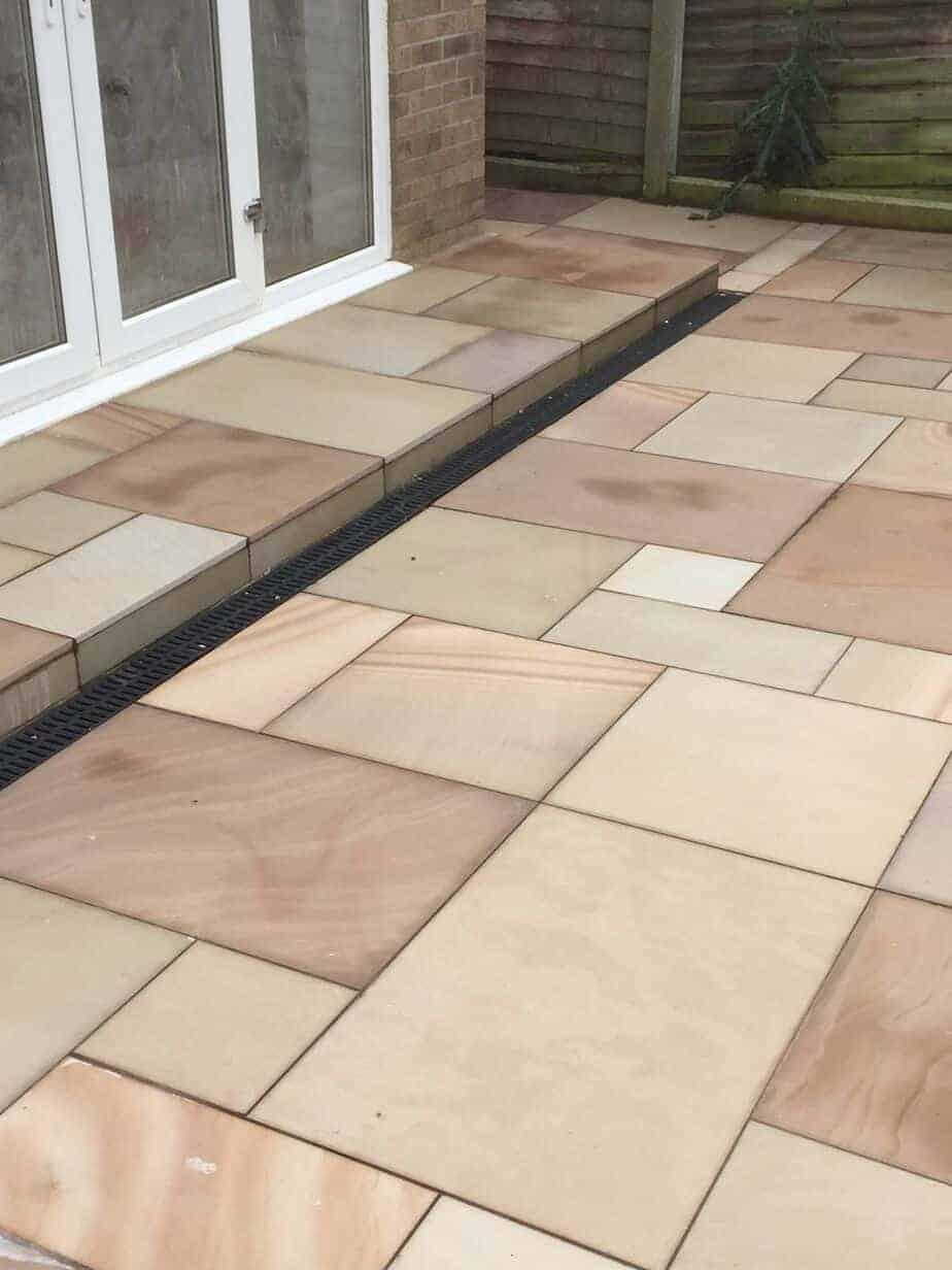 Rippon Buff Smooth Sandstone Paving Slabs | Sawn & Honed - Patio Pack ...