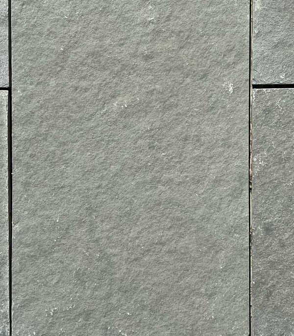 Tandur Grey Indian Limestone Paving Slabs - Riven - Sawn Edge - 900x60